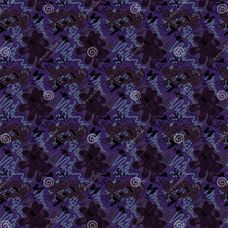 Abstract Vector Colorful Seamless Artwork with Unusual Pattern Stock ...