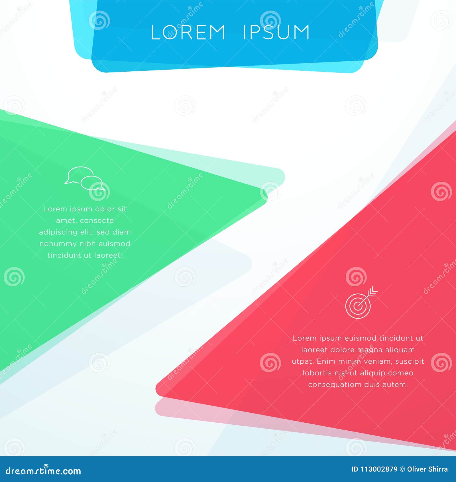 Abstract Vector Colorful Shape Page Layout Stock Vector - Illustration ...