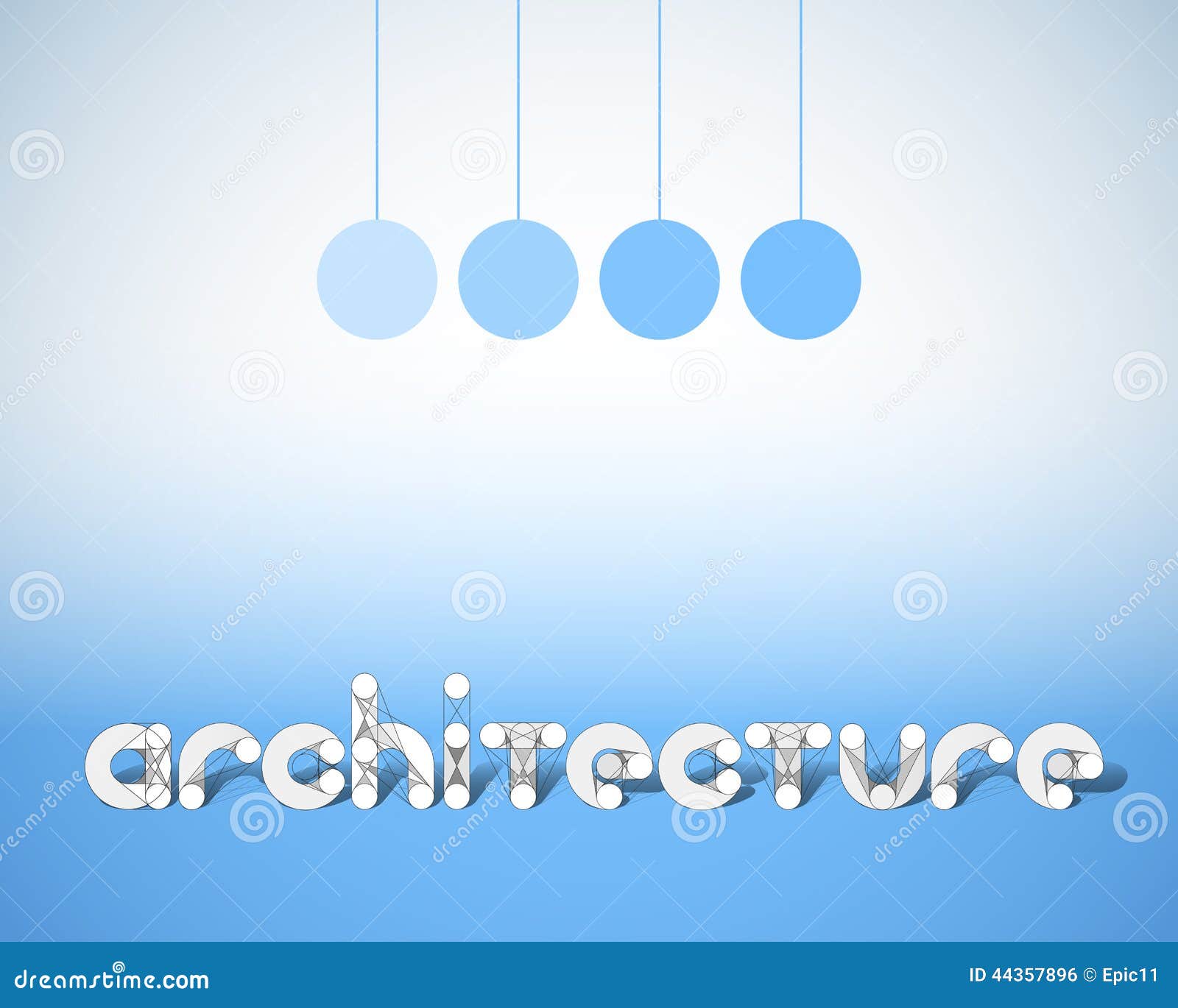 Abstract Vector Combination Of Word Architecture Stock Vector ...