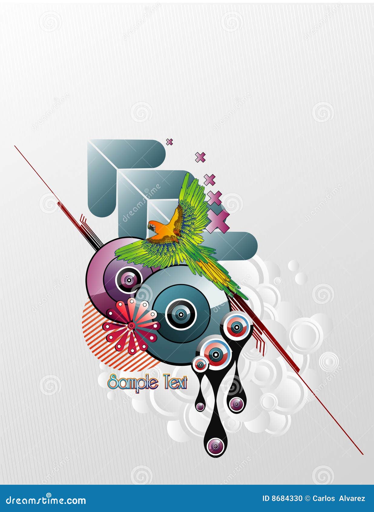 Abstract Vector Composition Stock Vector - Illustration of contrast ...