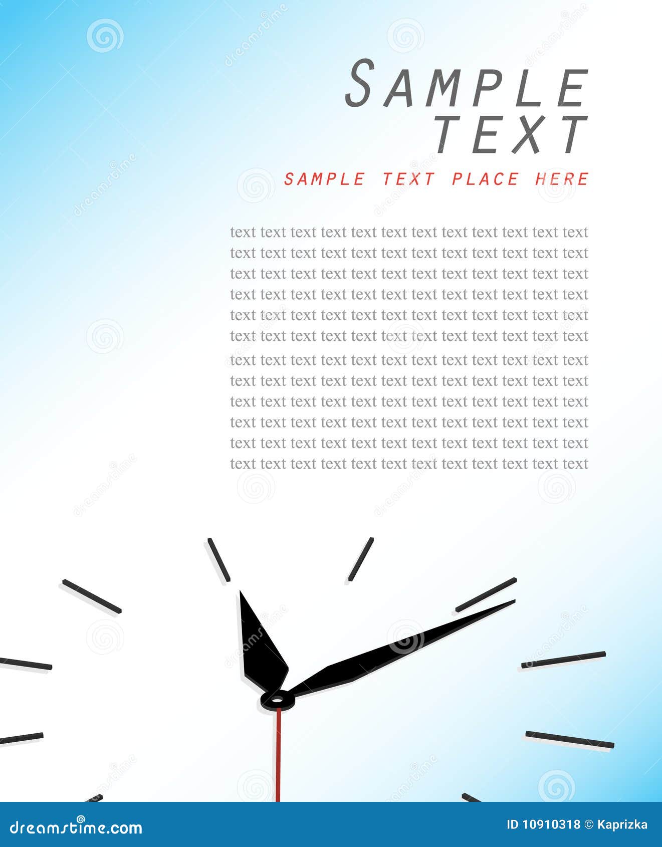 Abstract Vector Composition - the Concept of Time Stock Vector ...