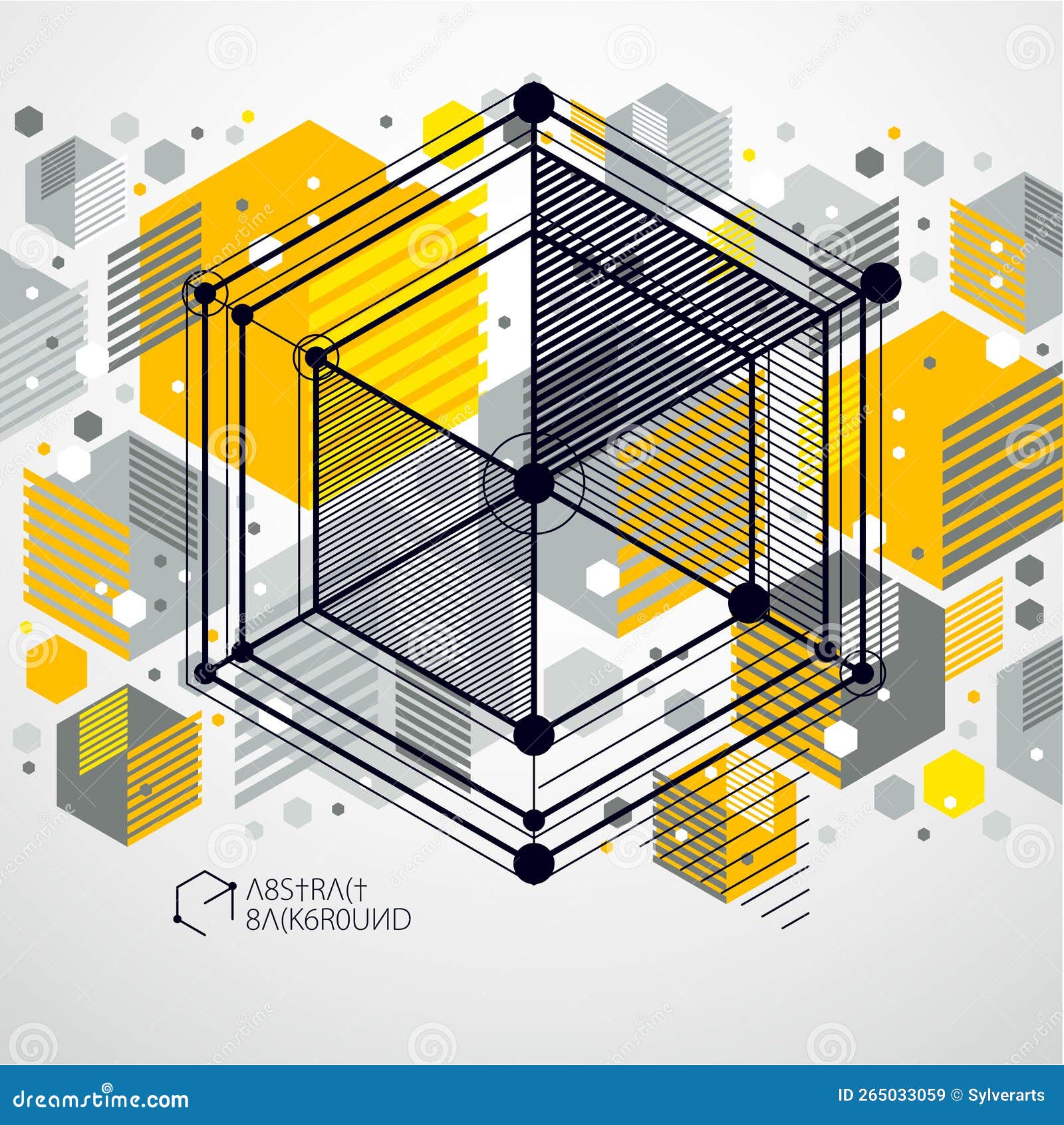 Abstract Vector Composition with Simple Geometric Figures, Symbols, Art ...