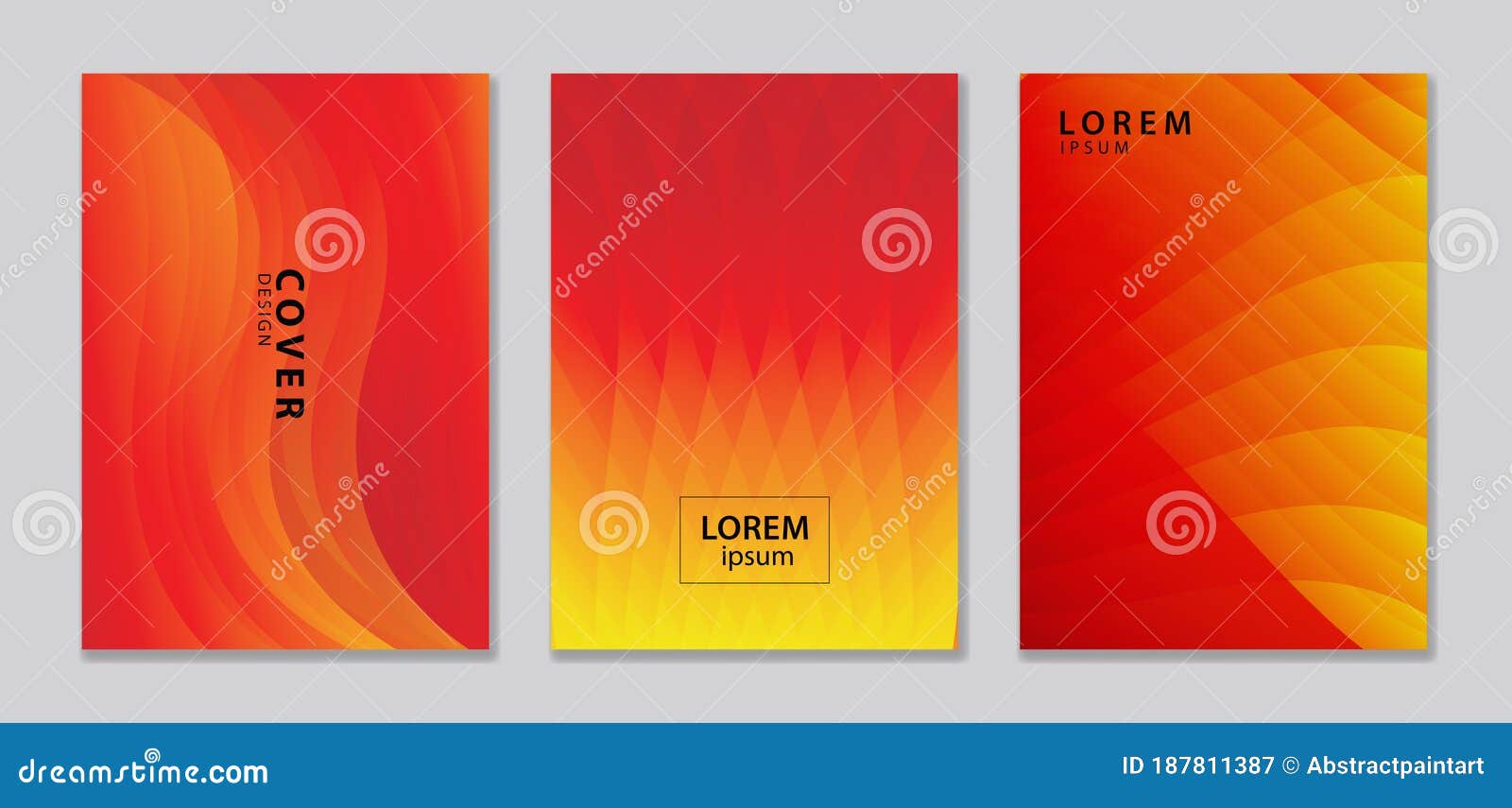 Abstract Vector Covers Design Template. Red Cover Template. Gradient ...