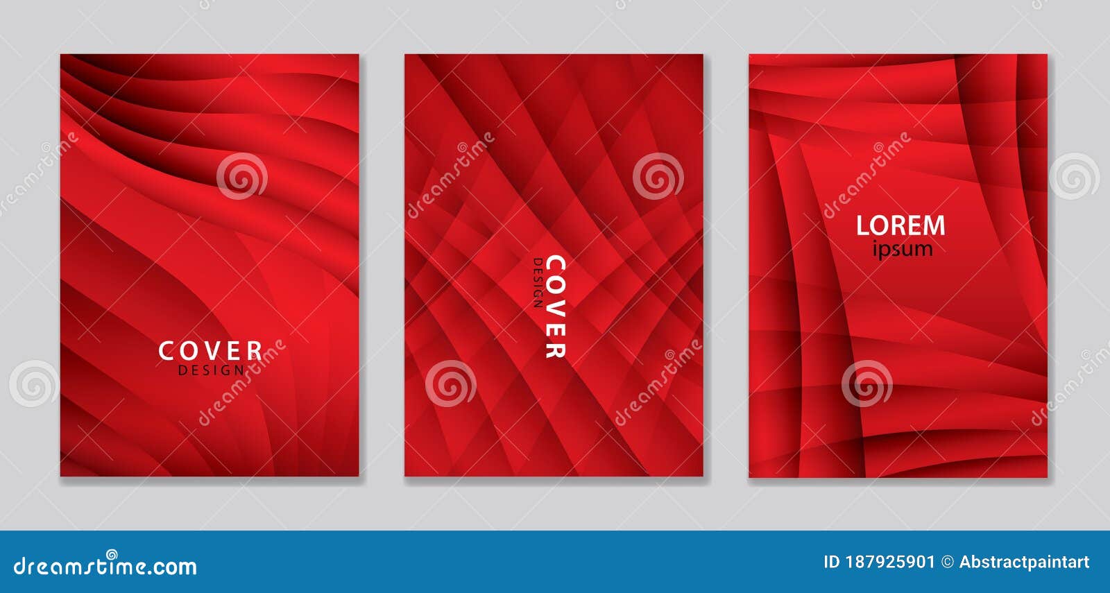 Abstract Vector Covers Design Template. Red Cover Template. Gradient ...