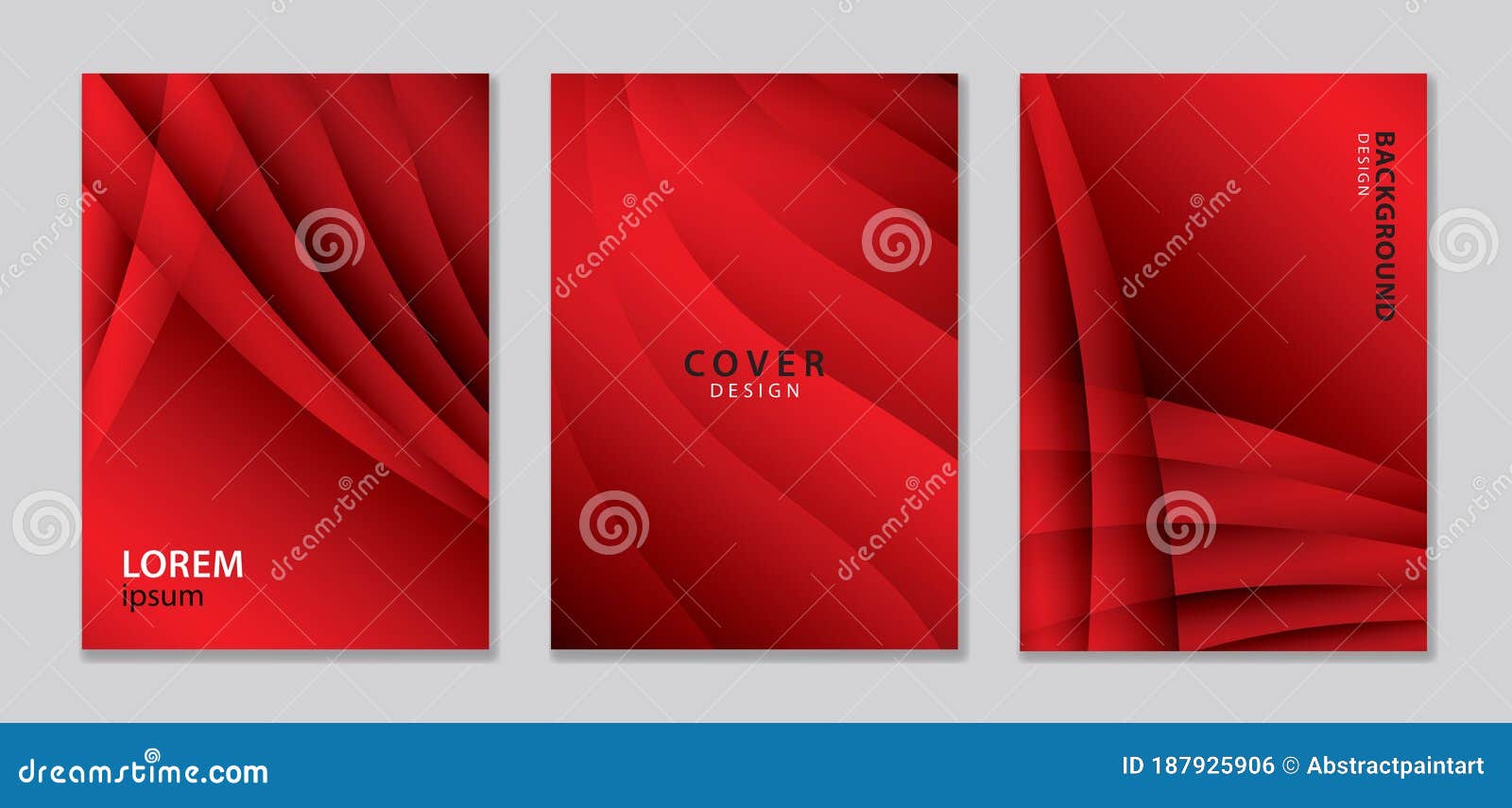 Abstract Vector Covers Design Template. Red Cover Template. Gradient ...