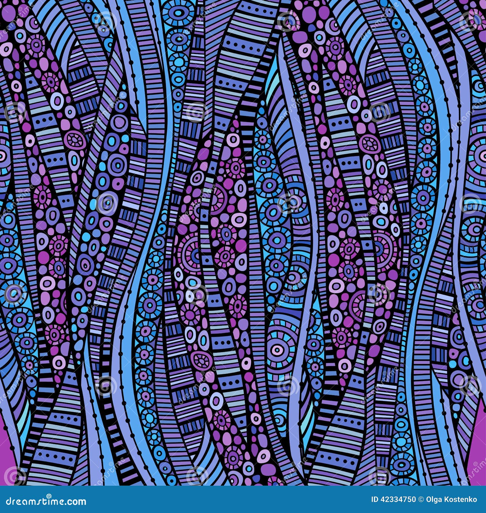 Abstract Vector Decorative Waves Background Stock Vector - Illustration ...