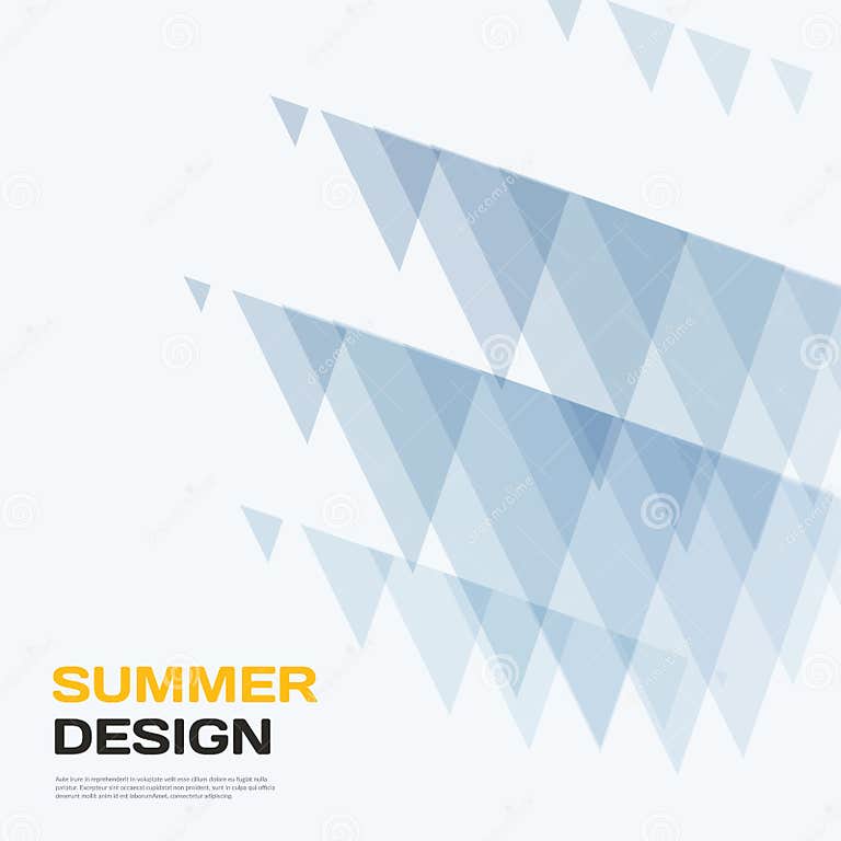 Abstract Vector Design Background with Triangles Stock Vector ...