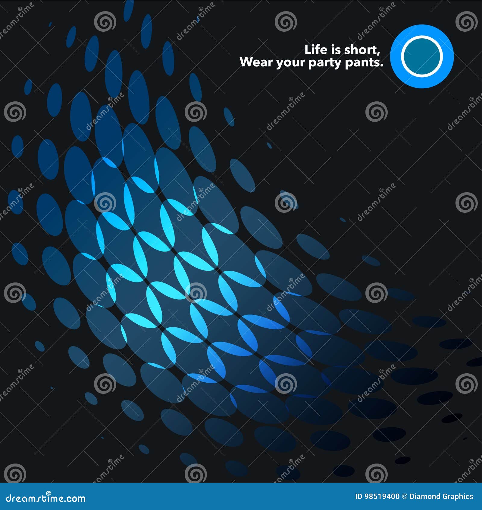 Abstract Vector Design of Blue Rounds for Graphic Template Stock Vector ...