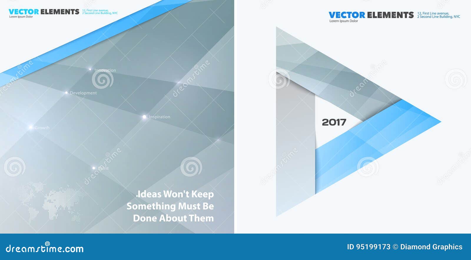 Abstract Vector Design Elements for Graphic Layout. Modern Business ...