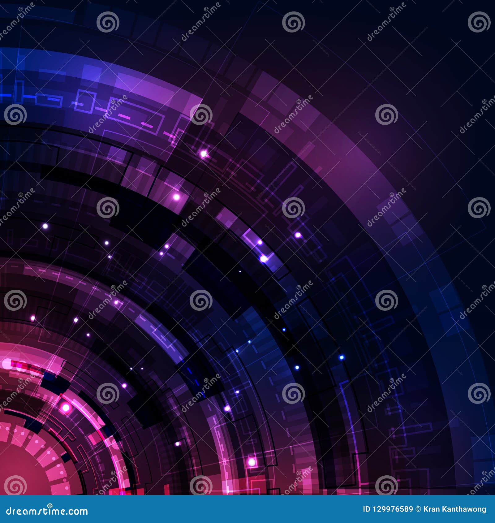 Abstract Vector Digital System Technology Concept. Background ...