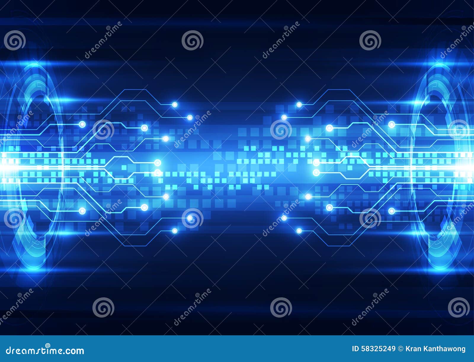 Abstract Vector Digital Technology Background Illustration Stock Vector ...