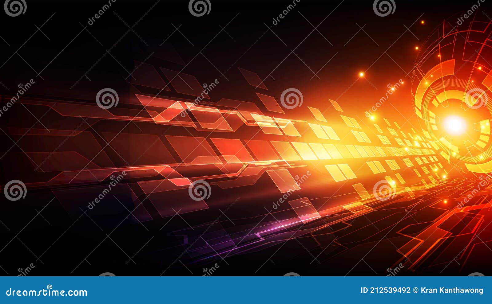 Abstract Vector Digital Technology Concept. Background Illustration ...