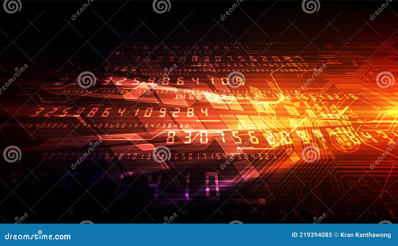 Abstract Vector Digital Technology Concept. Background Illustration ...