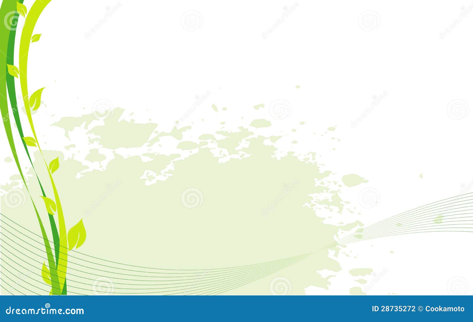 Abstract Vector Ecological Border with Plants Stock Vector ...
