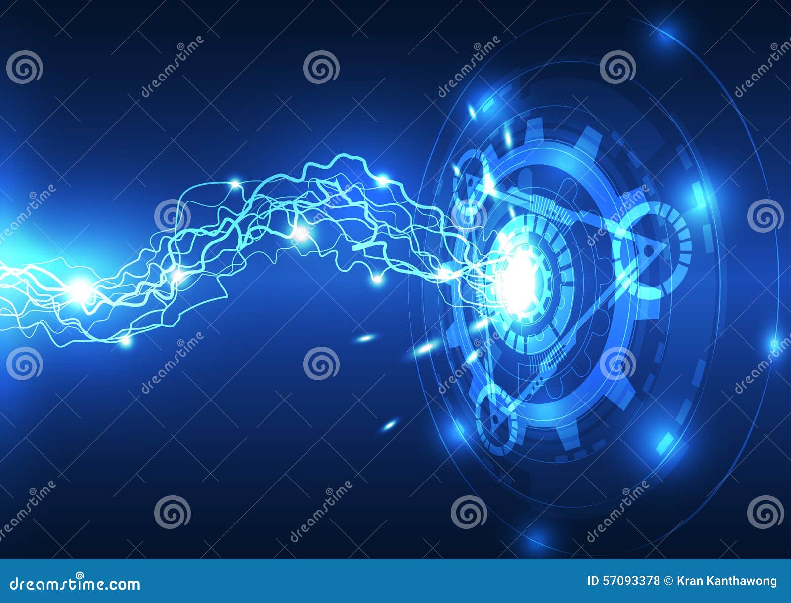 Abstract Vector Electric Technology Background Illustration Stock ...