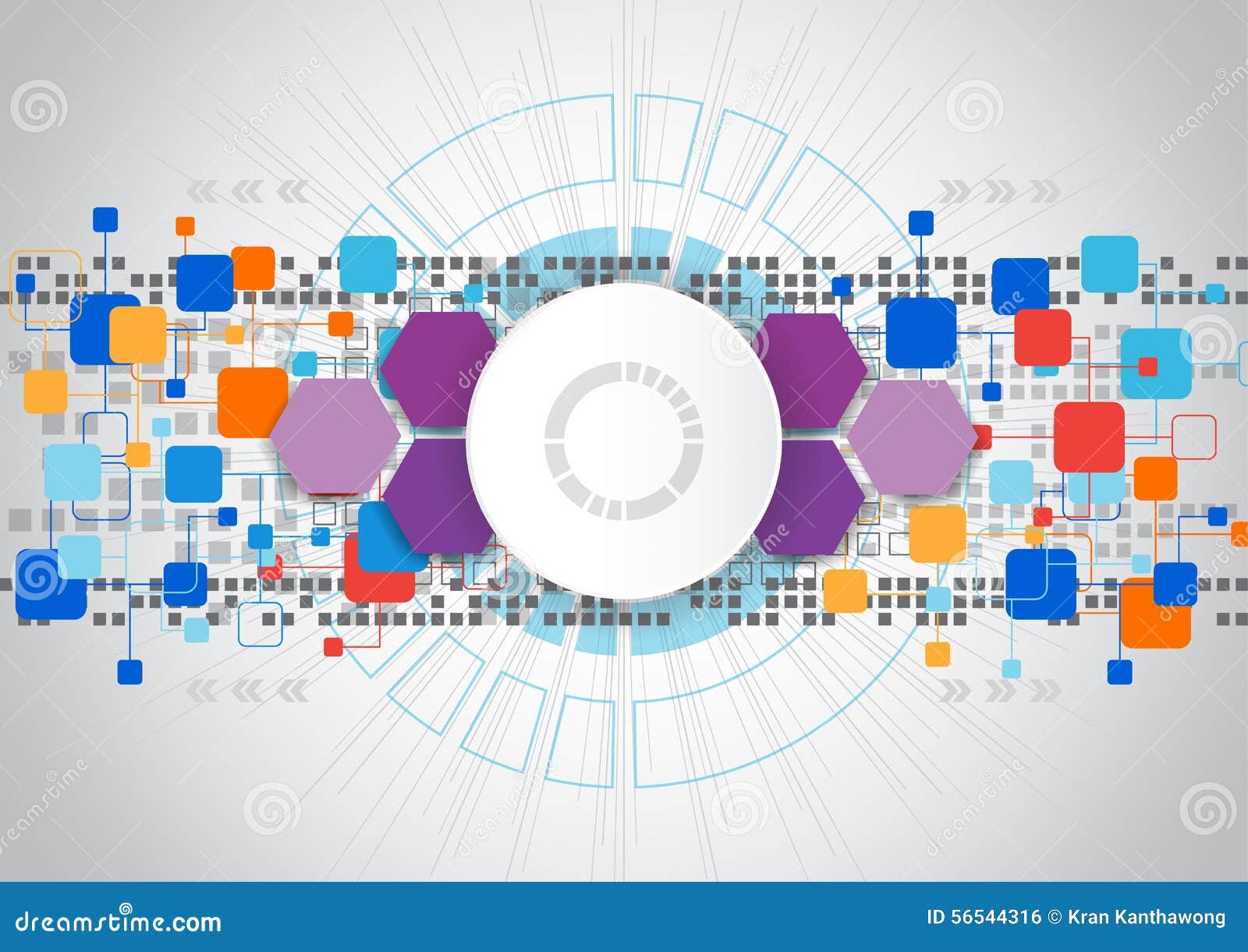 3d Engineering Technology Vector Backdrop. Futuristic Technical Plan In ...