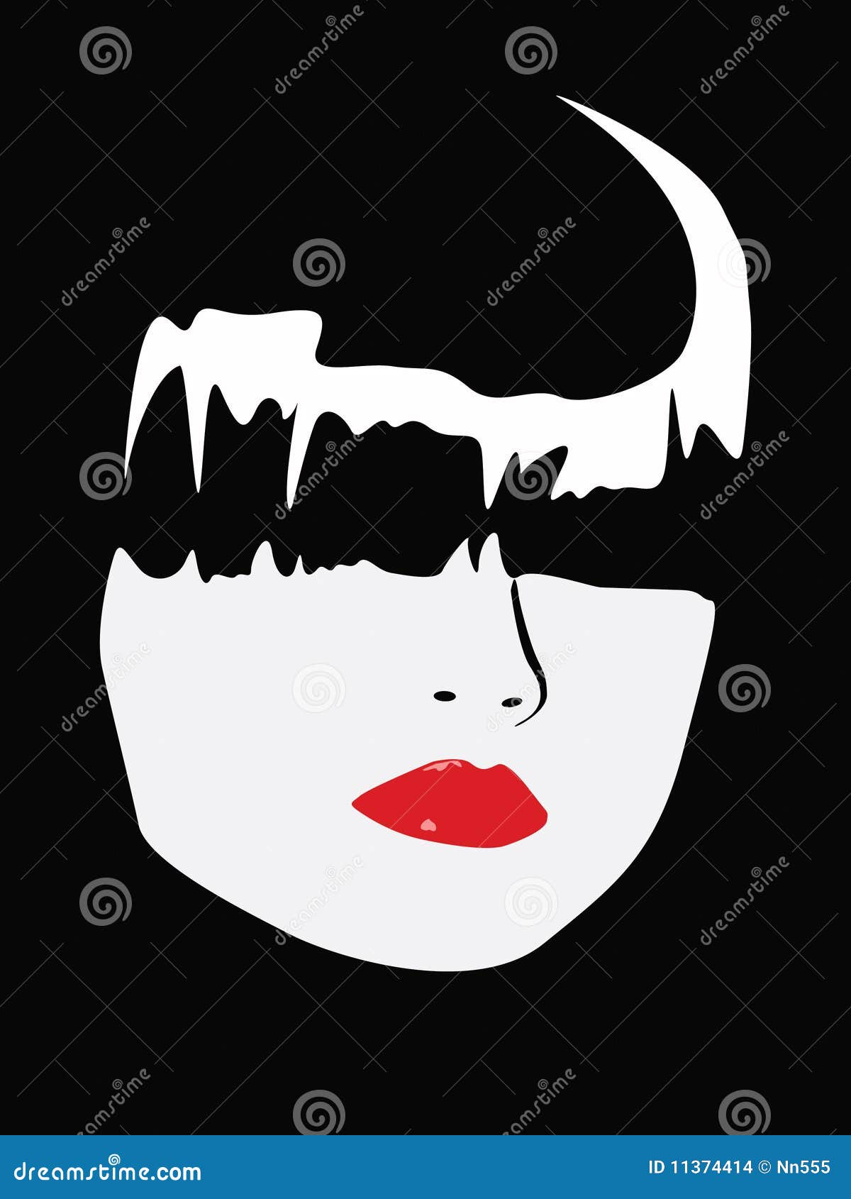 Abstract vector face stock vector. Illustration of design - 11374414
