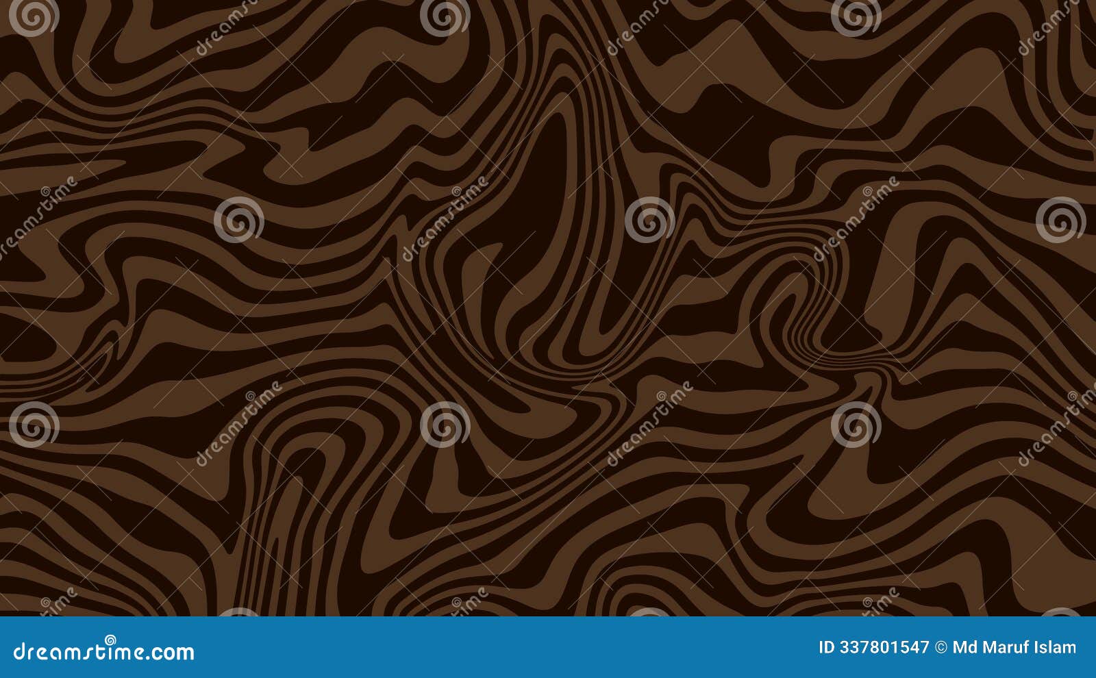 Dark Brown Abstract Background with Wavy Patterns and Organic Flowing ...