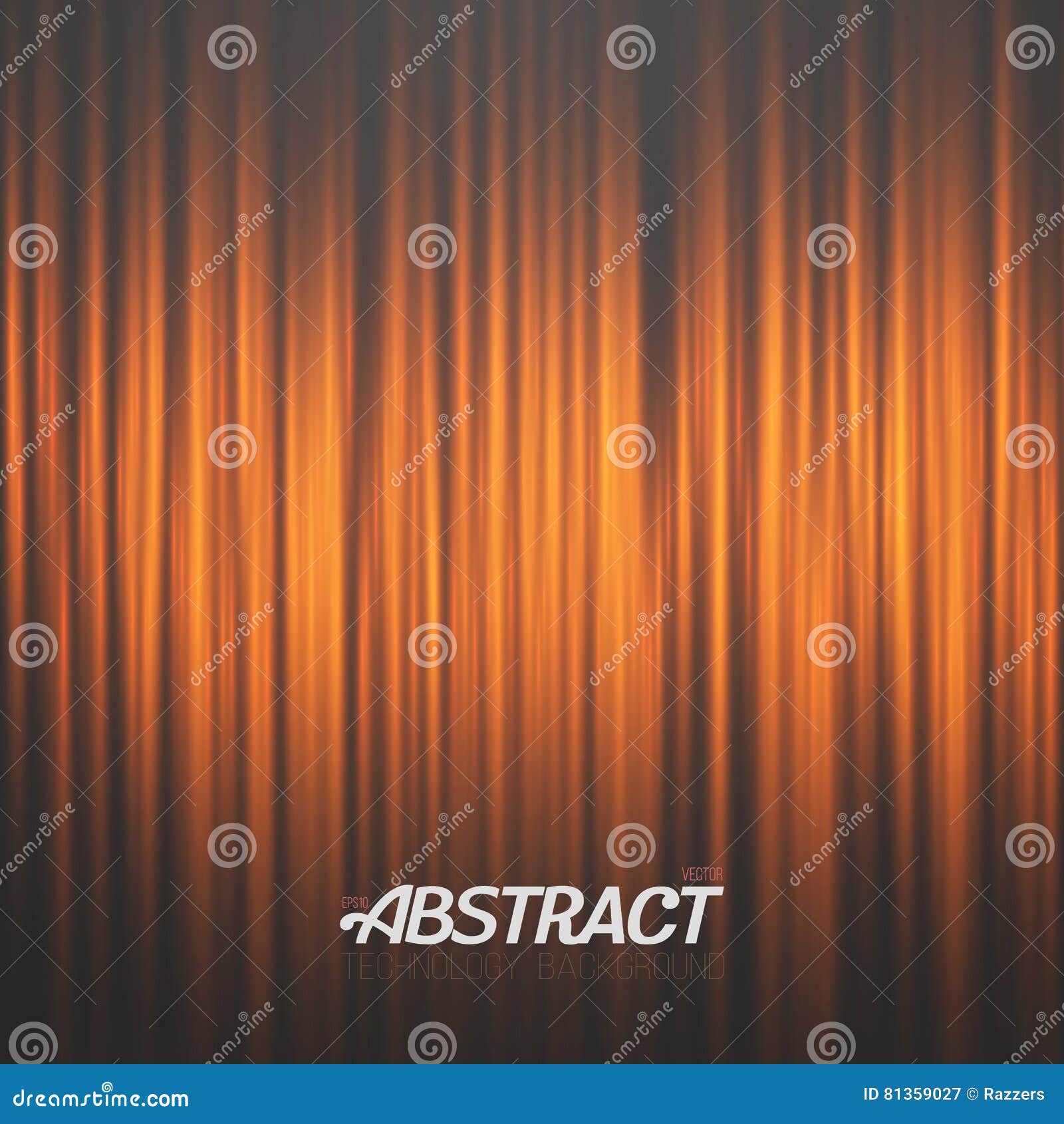 Abstract Vector Fire. Motion Graphics Fire Flow Template Stock Vector ...