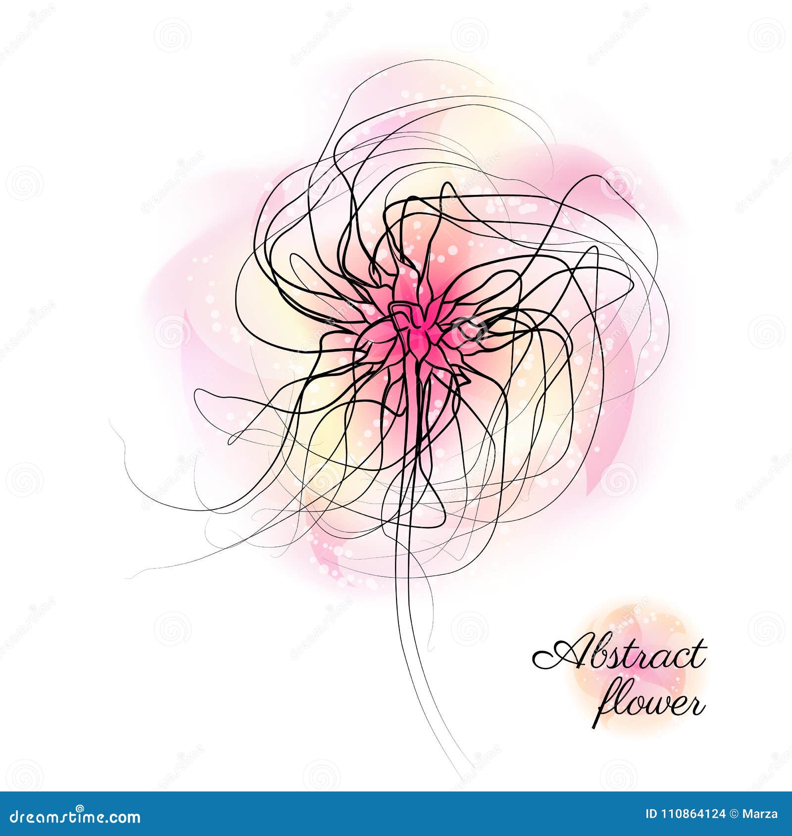 Abstract vector flower stock vector. Illustration of idea - 110864124