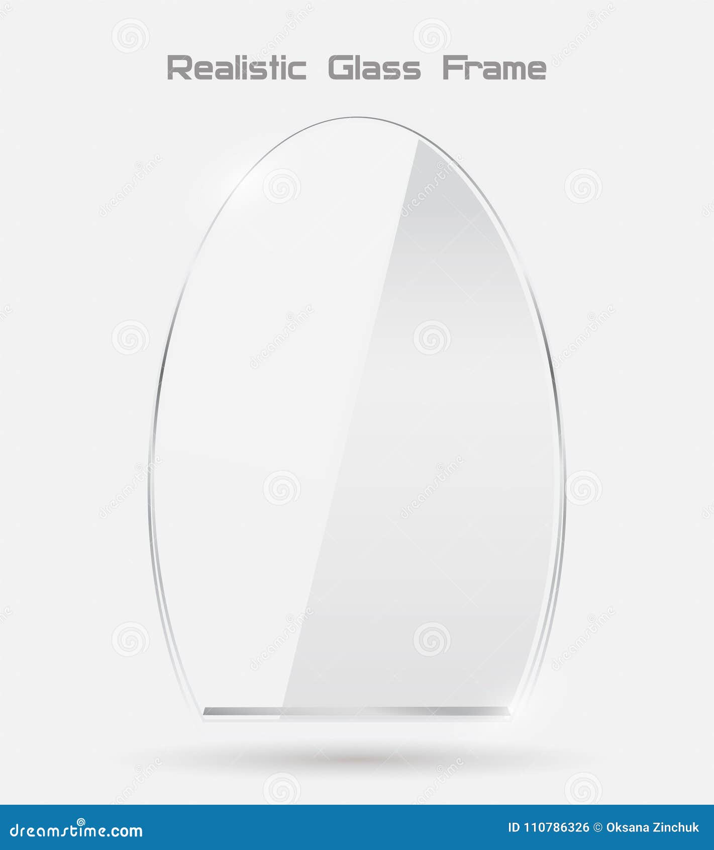 Abstract Vector Frame of Transparent Glass Stock Vector - Illustration ...