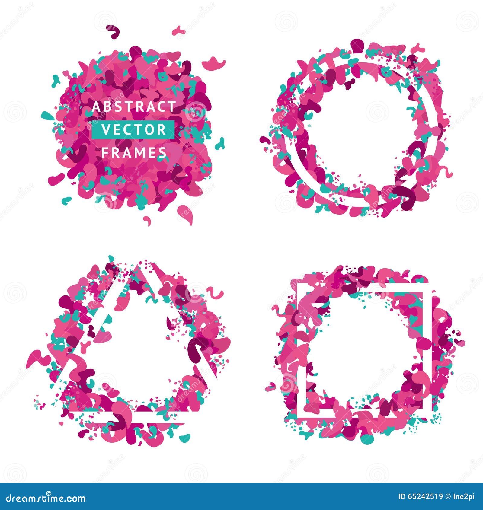 Abstract vector frames stock vector. Illustration of paint - 65242519