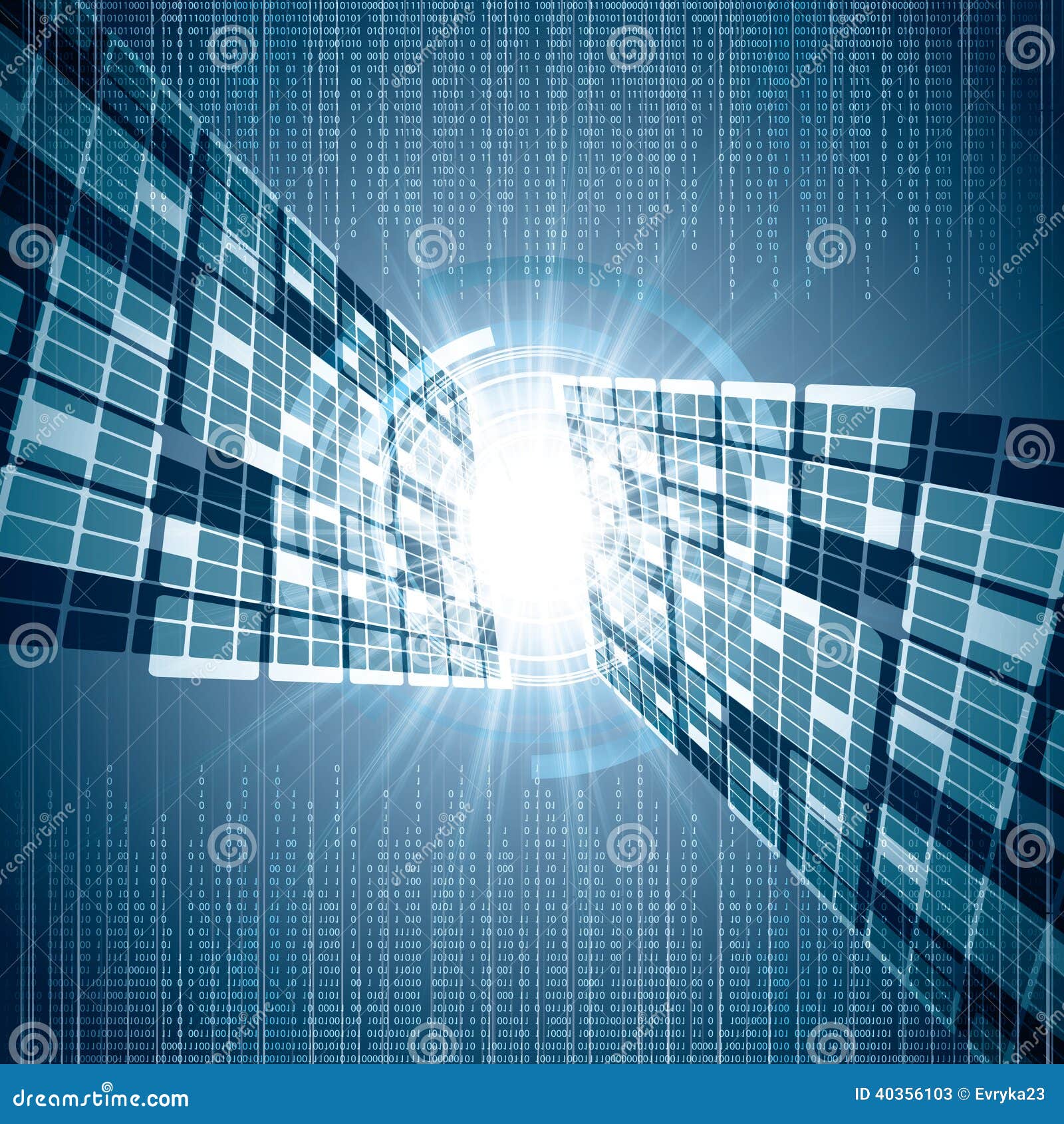 Abstract Vector Futuristic Blue Stock Vector - Illustration of ...