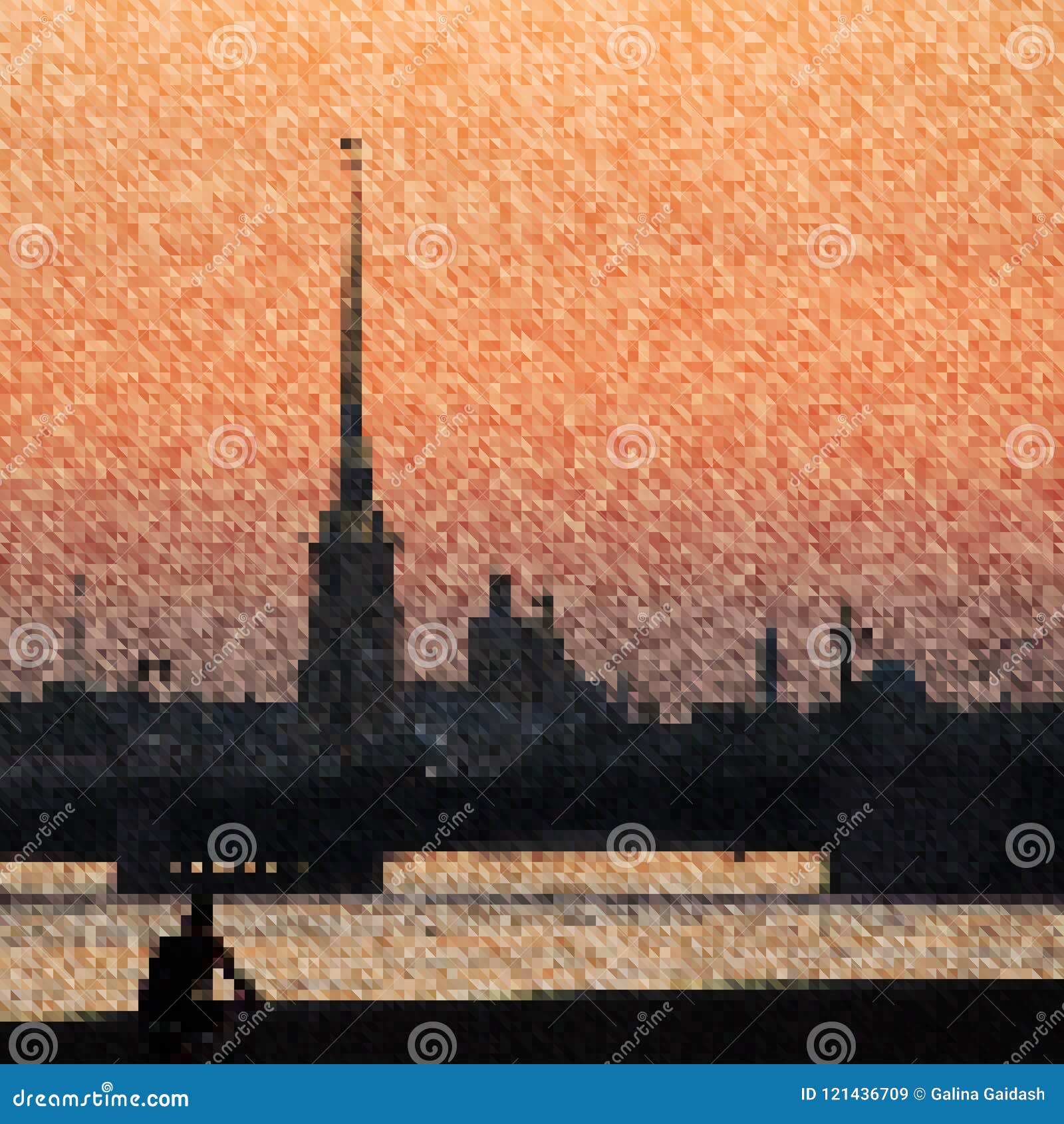 Sunrise, Abstract Vector Geometric Background Stock Vector ...