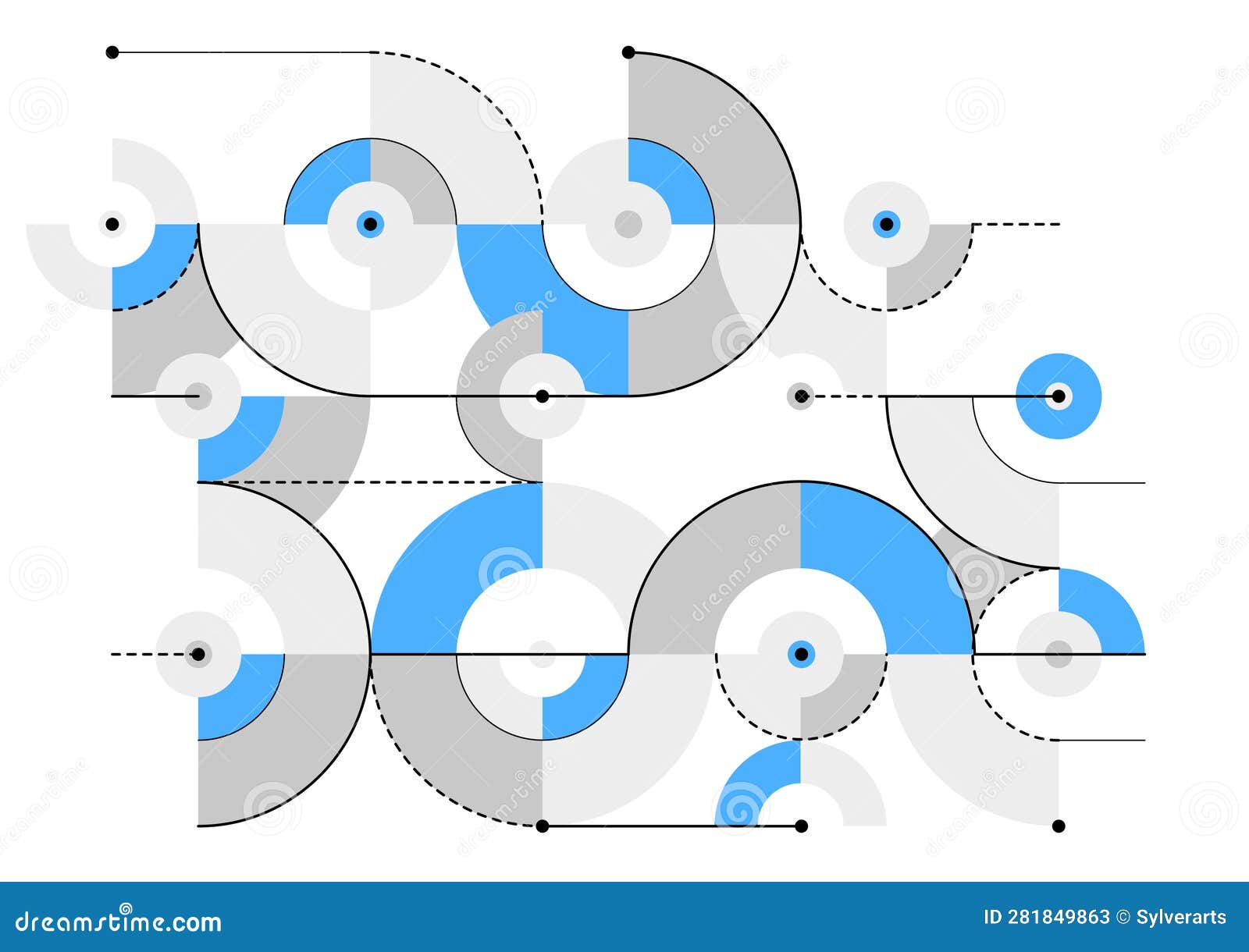 Abstract Vector Geometric Background in Tech Mechanical Engineering ...