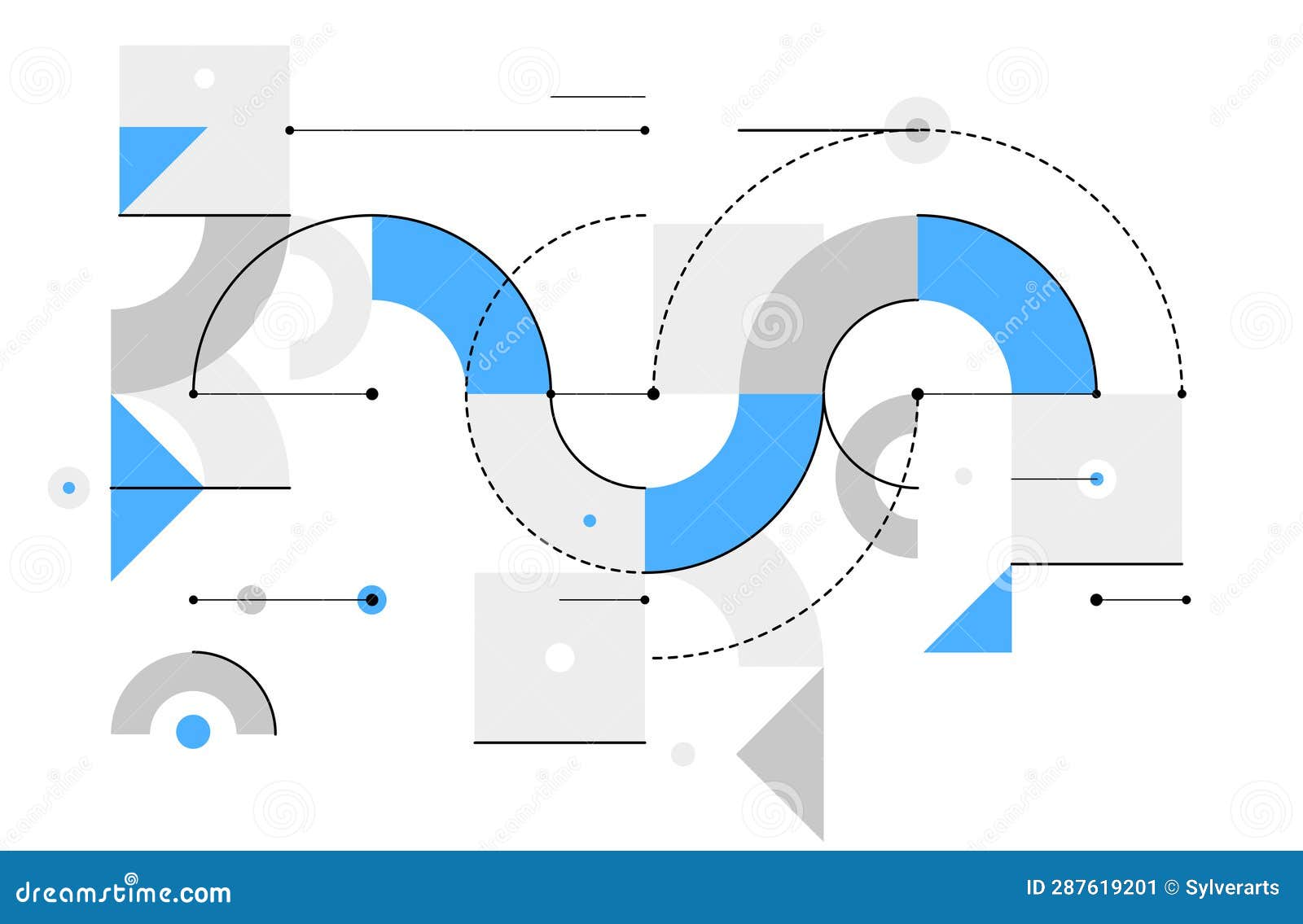 Abstract Vector Geometric Background in Tech Mechanical Engineering ...