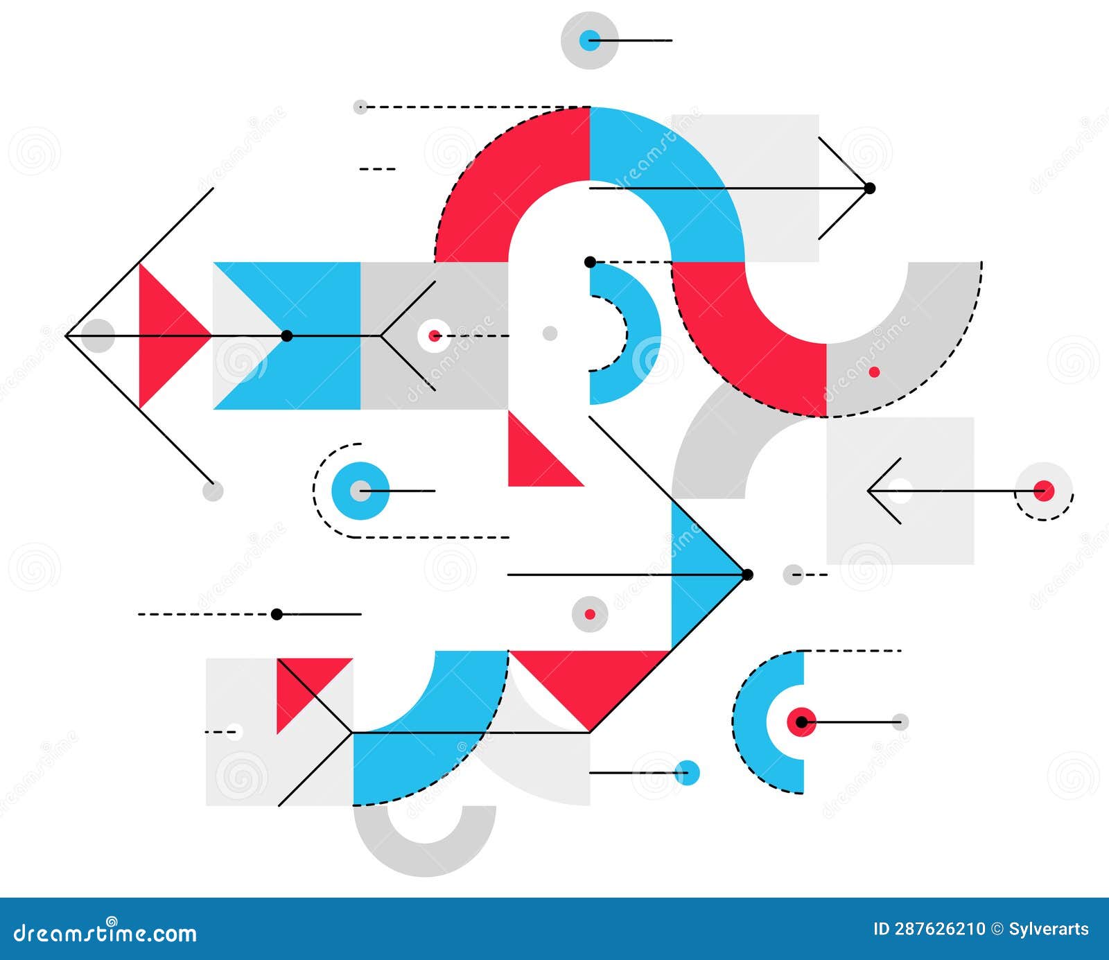 Abstract Vector Geometric Background in Tech Mechanical Engineering ...