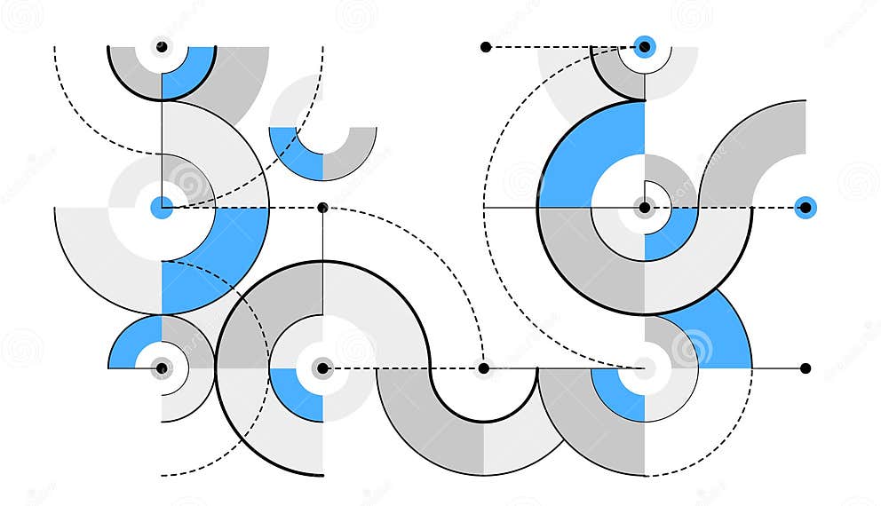 Abstract Vector Geometric Background in Tech Mechanical Engineering ...