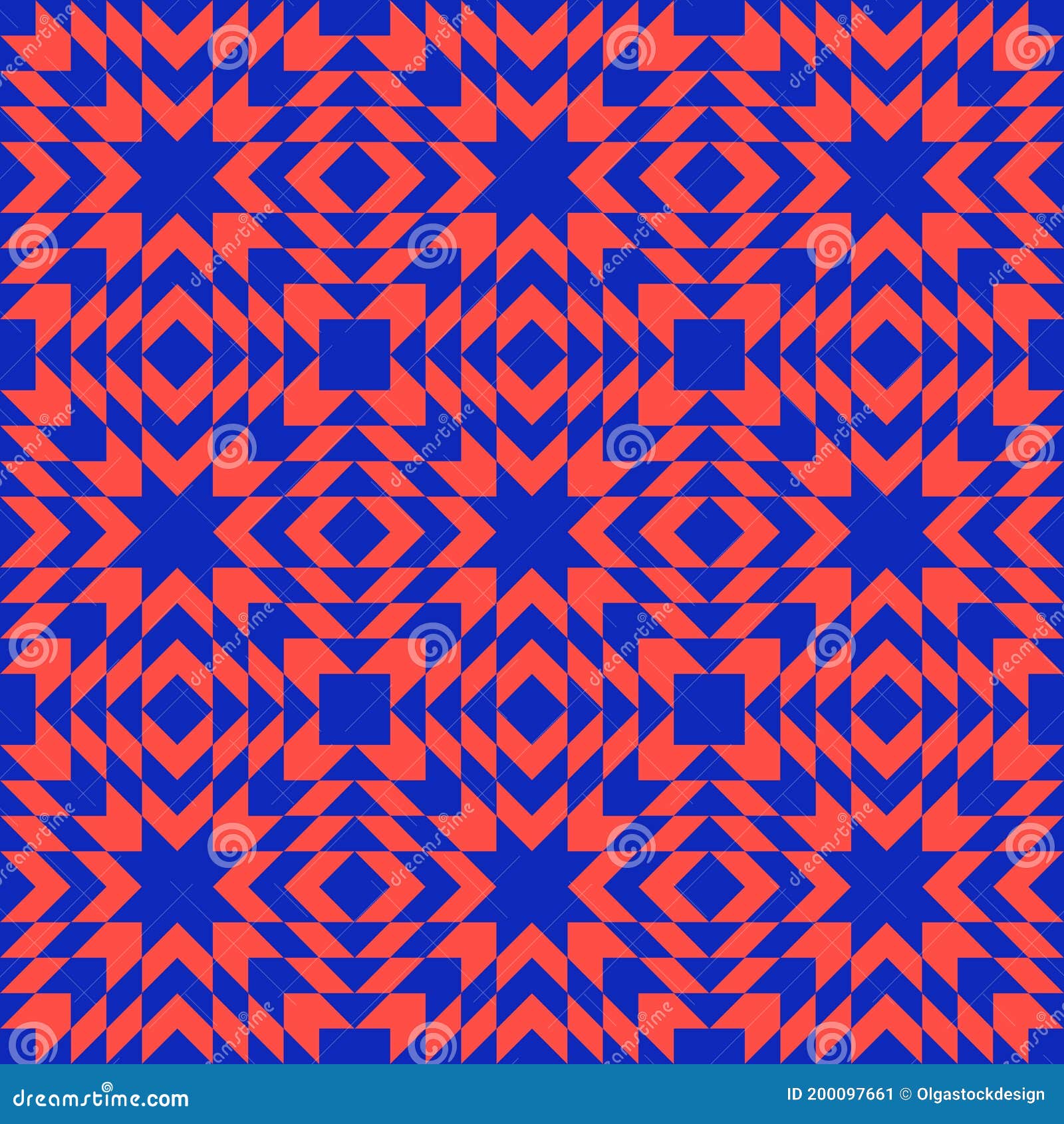Abstract Vector Geometric Checkered Pattern. Seamless Texture Neon Blue ...