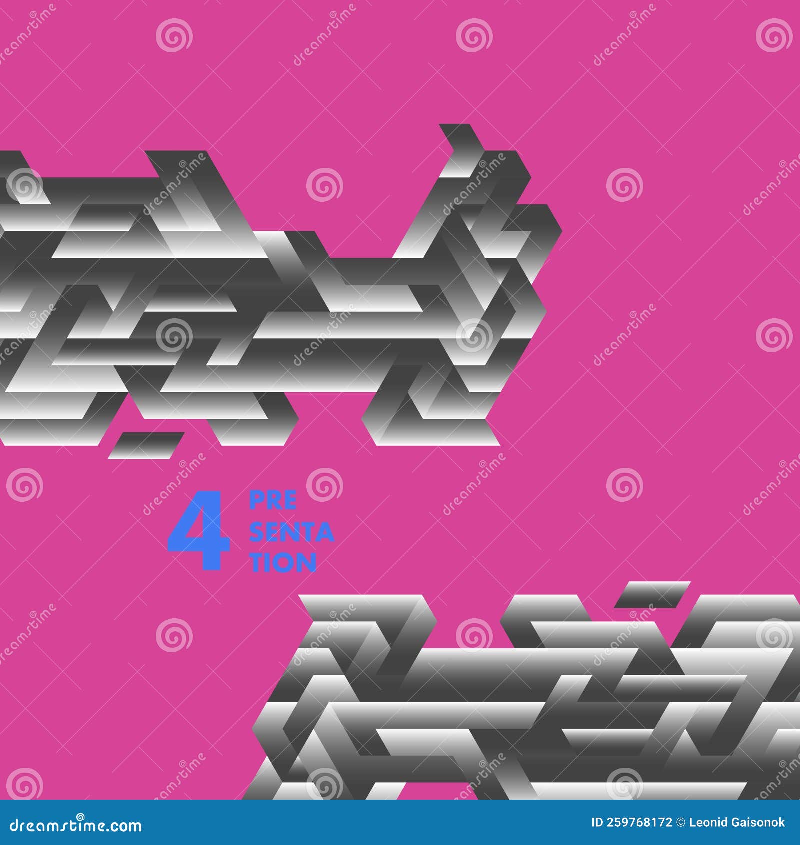 Abstract Vector Geometric Element with Colorful Gradients. Trendy Shape ...