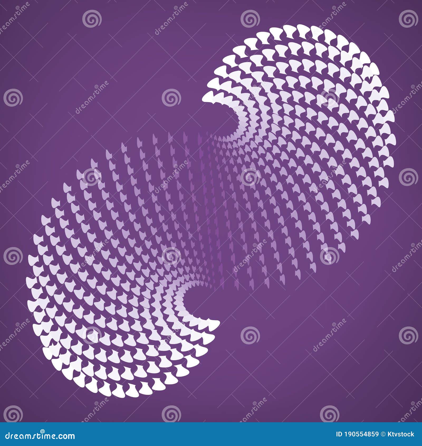 Abstract Geometric Element with Distortion Effect Stock Vector ...