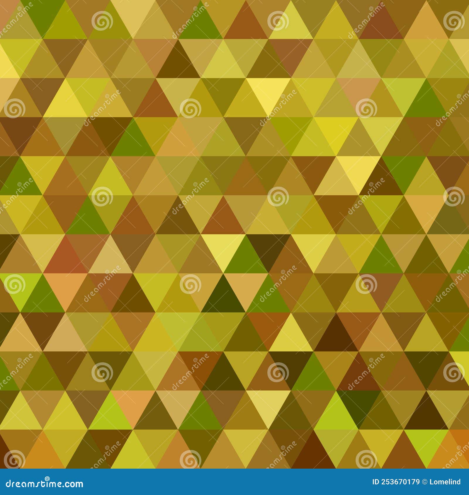 Vector Geometric Triangle Background - Yellow and Brown Stock Vector ...
