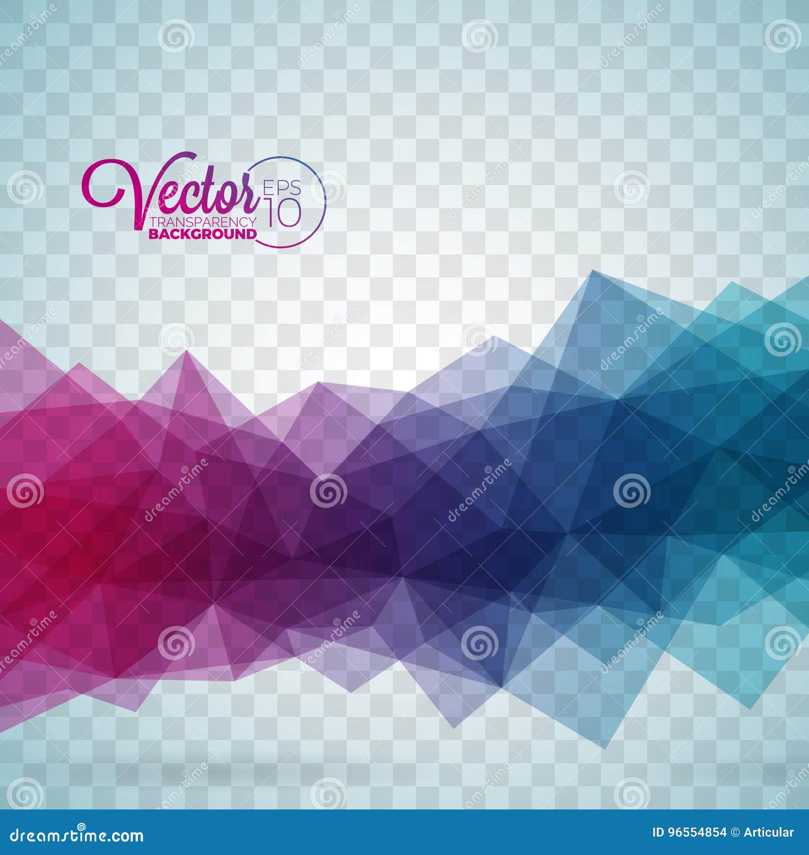 Abstract Vector Geometric Triangles Design on Transparent Background ...