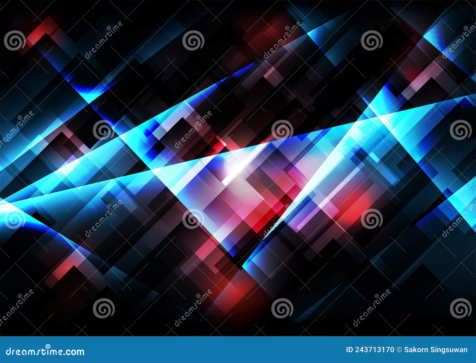 Abstract Vector Geometry and Shape Background Overlay Layer on Dark ...