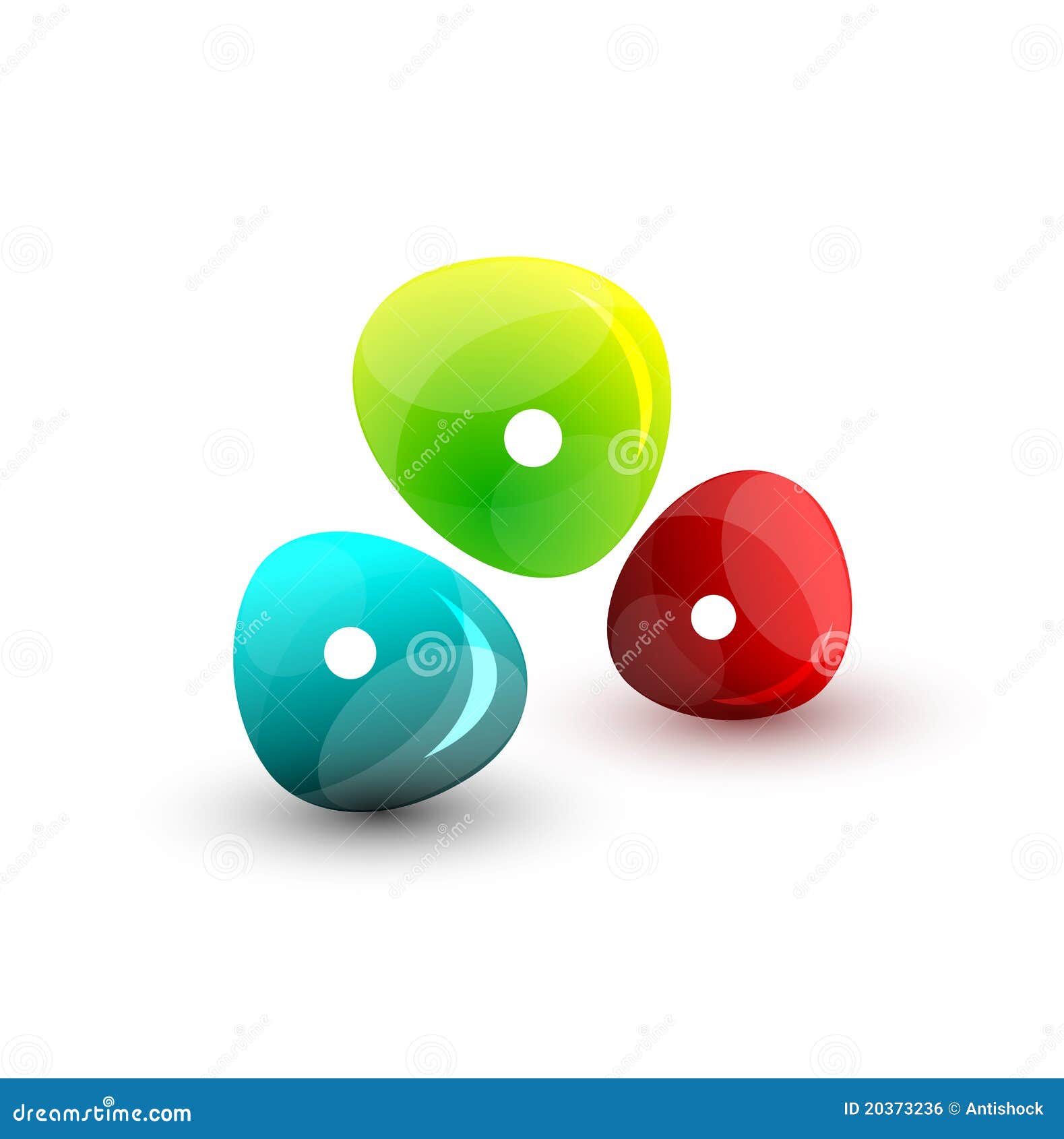 Abstract Vector Glossy Shapes Design Stock Vector - Illustration of ...