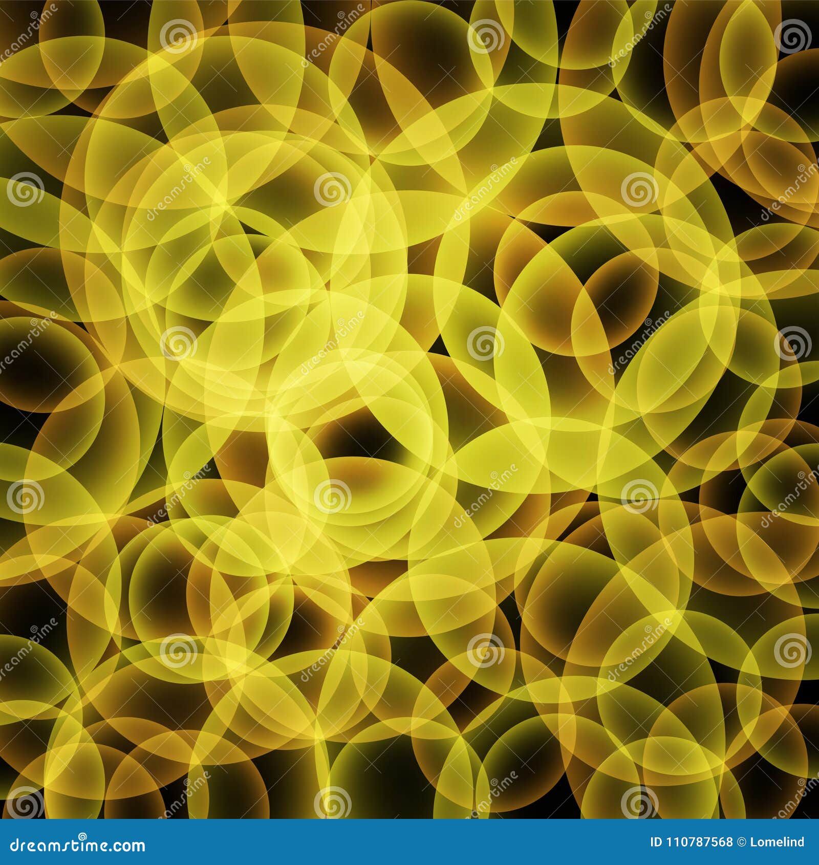 Vector Glowing Background with Bright Circles Stock Photo - Image of ...