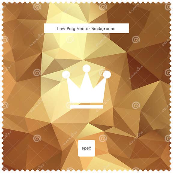 Abstract Vector Gold Polygonal Background. Stock Vector - Illustration ...