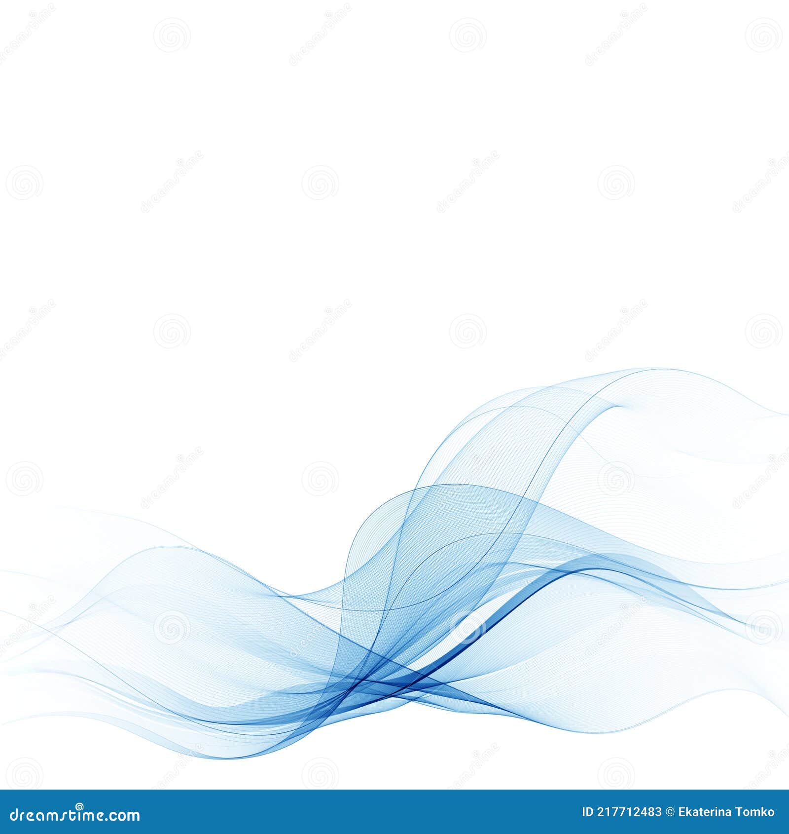 Abstract Vector Graphics. Blue Wave. Template for Advertising. Eps 10 ...