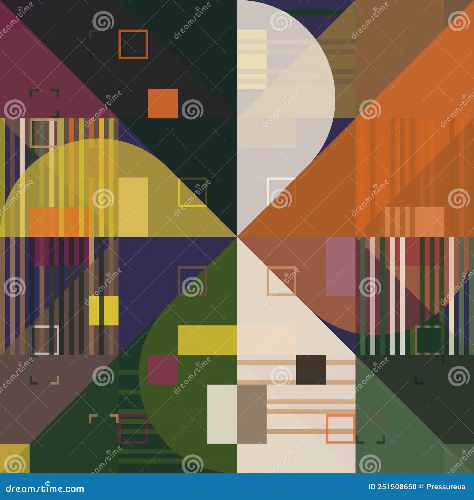 Abstract Vector Graphics Made with Generative Art Approach Using ...