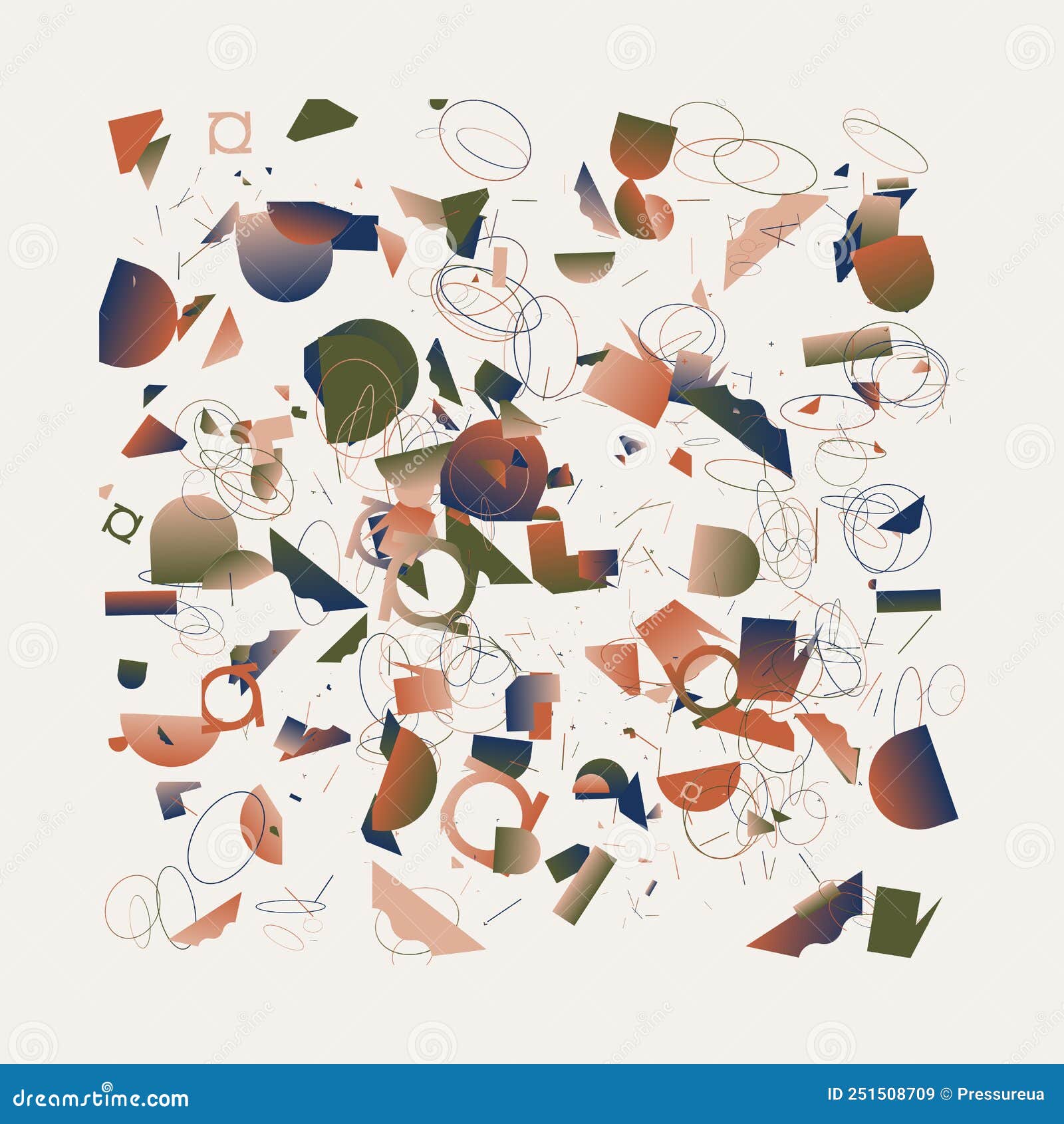 Abstract Vector Graphics Made with Generative Art Approach Using ...