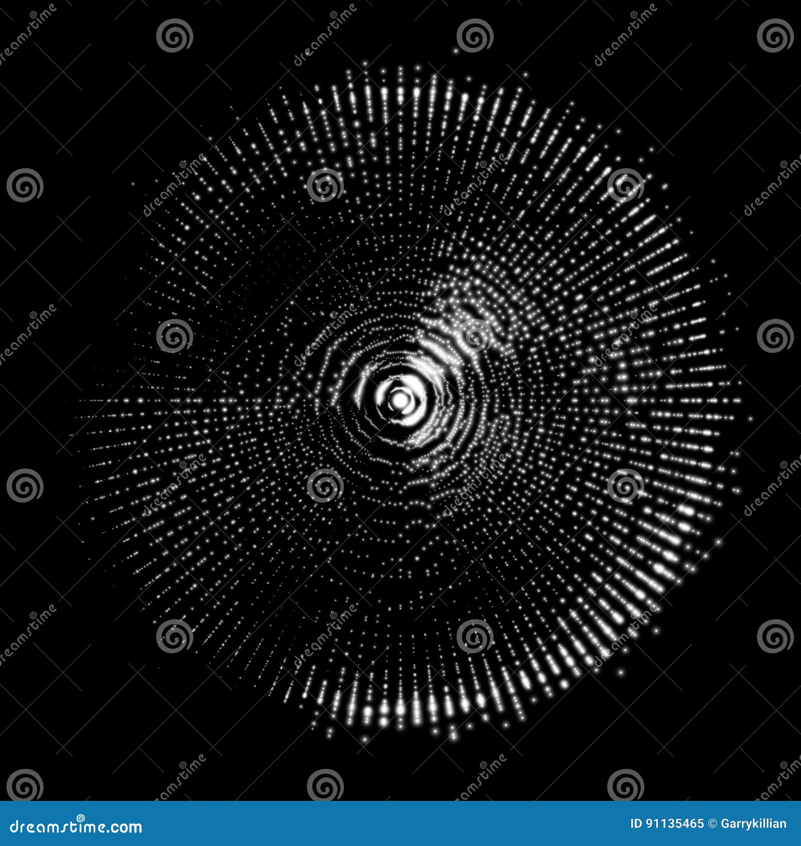 Abstract Vector Grayscale Sphere Mesh Background. Point Array Ball. Futuristic Style Card Stock ...