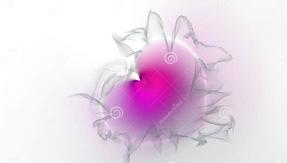 Abstract Vector Heart with Multicolored Shaded Wavy Background with ...
