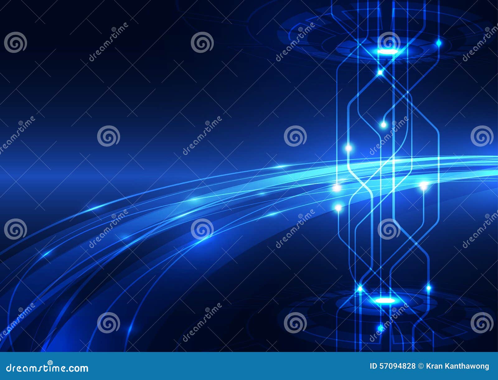 Abstract Vector Hi Speed Internet Technology Background Illustration ...