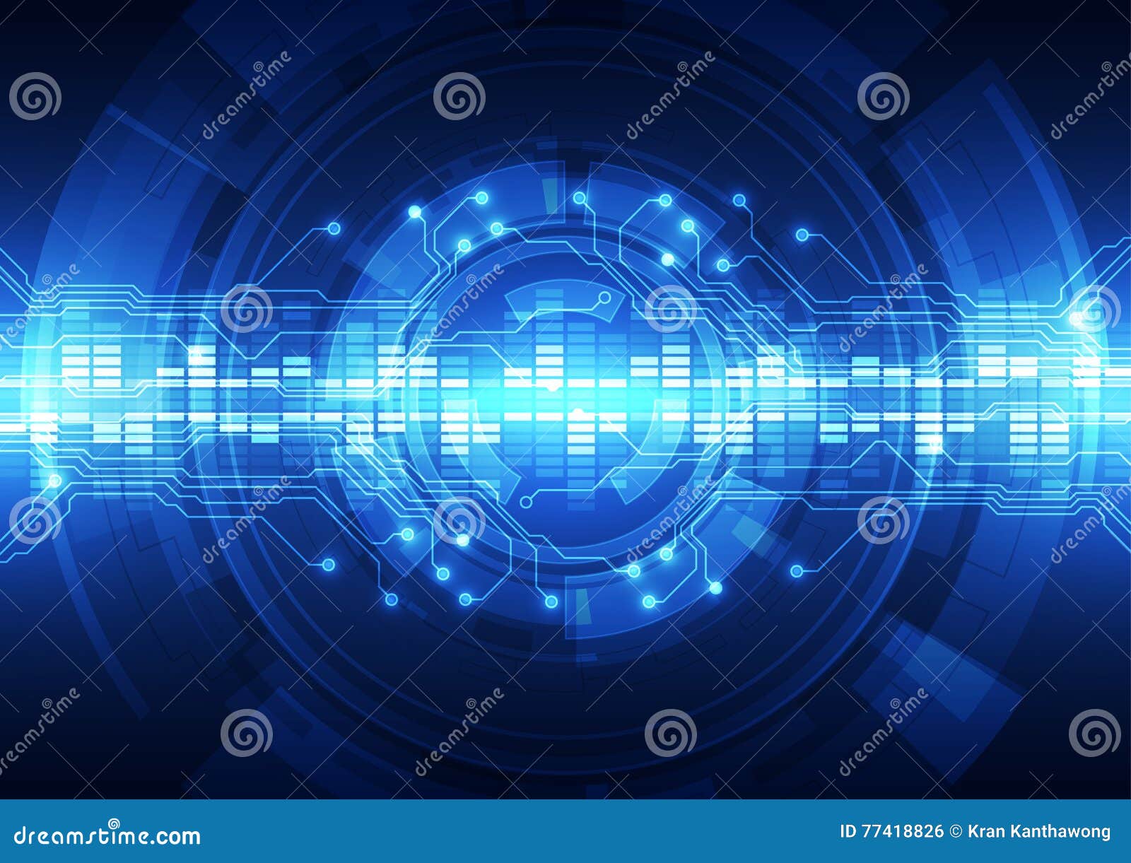 Abstract Vector Hi Speed Internet Technology Background Illustration ...