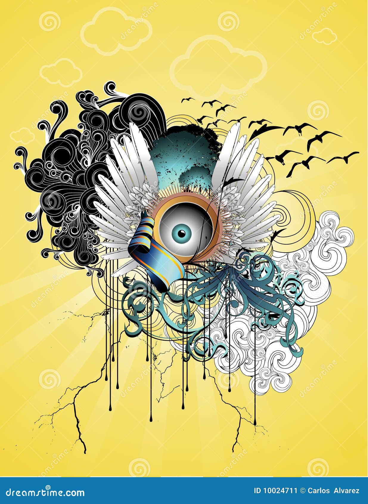 Abstract Vector Illustration Stock Vector - Illustration of circle ...