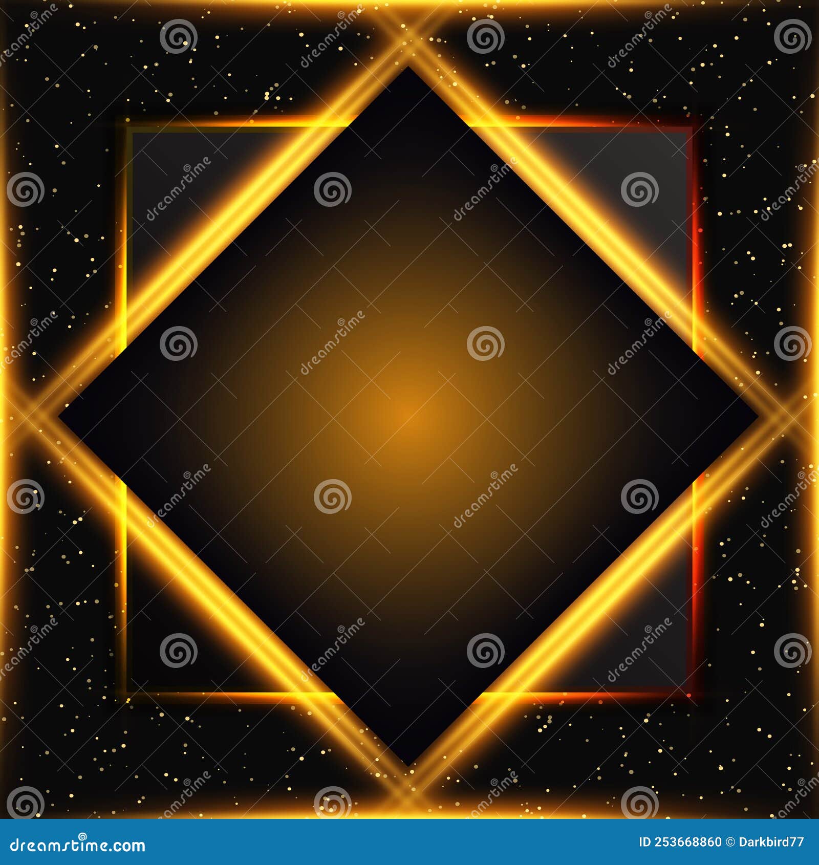 Abstract Vector Illustration Background with Golden Shining Lines and ...